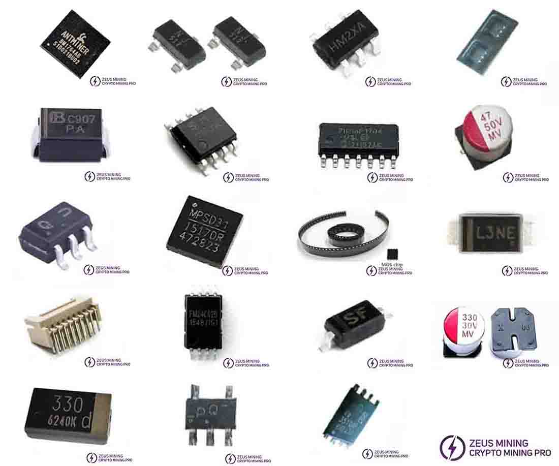 Lista de piezas del kit de reparación de placa hash Antminer D7 ...